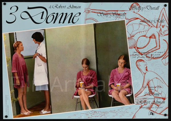 3 Women Movie Poster 1977 Italian Photobusta (18x26)