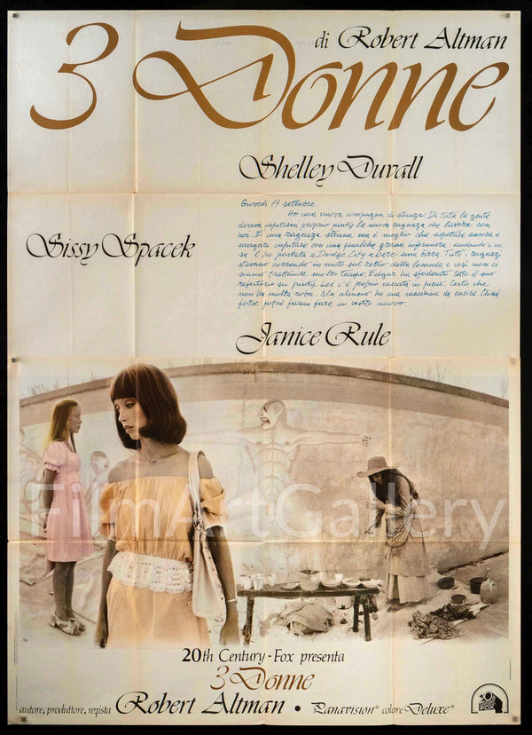 3 Women Movie Poster 1977 Italian 2 Foglio (39x55)