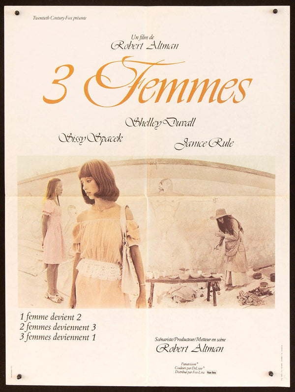 3 (Three) Women Movie Poster 1977 French small (23x32)