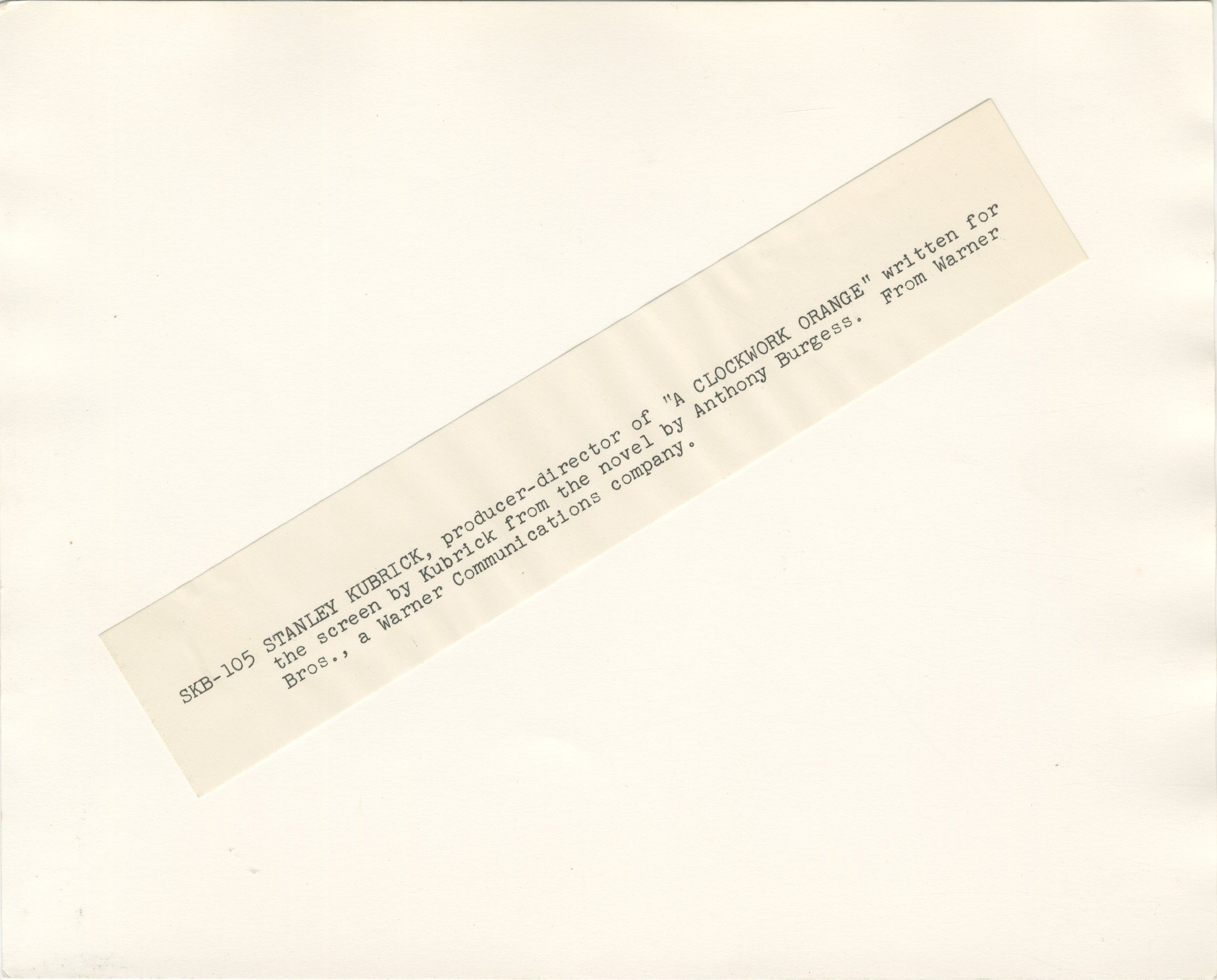 A Clockwork Orange Movie Poster 1971 8x10