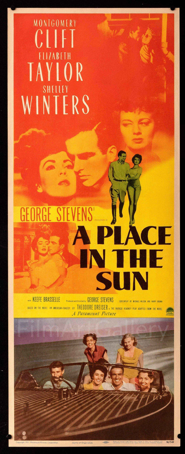 A Place In the Sun Movie Poster 1951 Lobby Card (11x14)