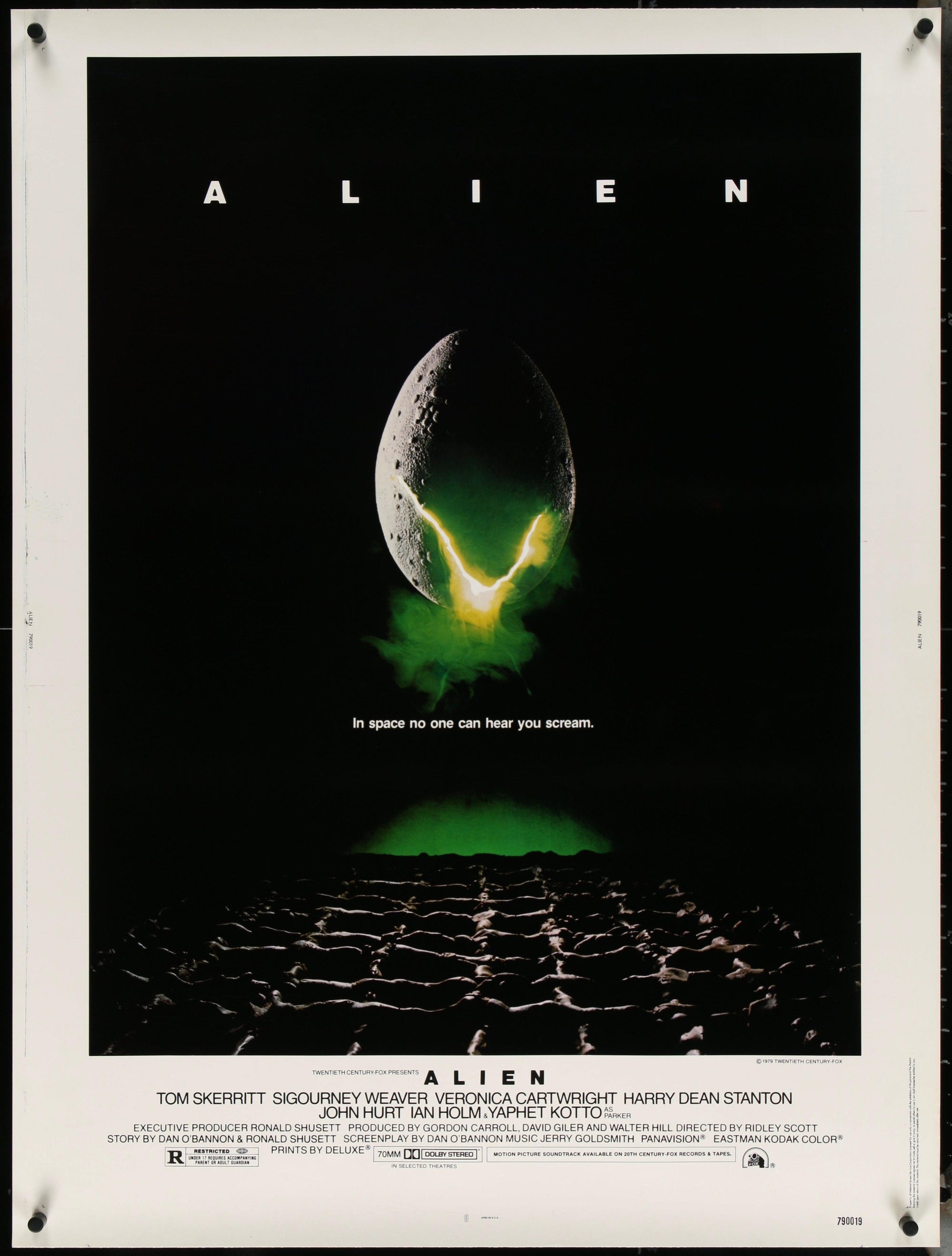 Alien Movie Poster 1979 Insert (14x36)