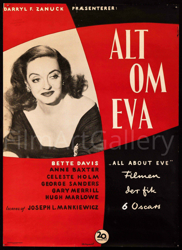 All About Eve Poster All About Eve (1950) Movie Poster The Curious