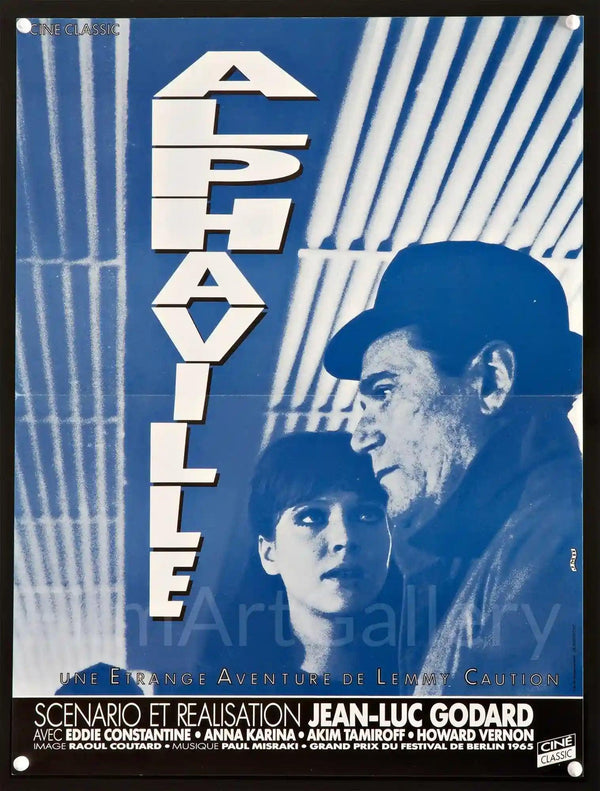Alphaville Movie Poster 1980's RI French mini (16x23)