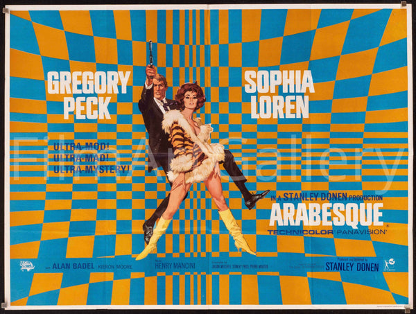 Arabesque Movie Poster 1966 British Quad (30x40)