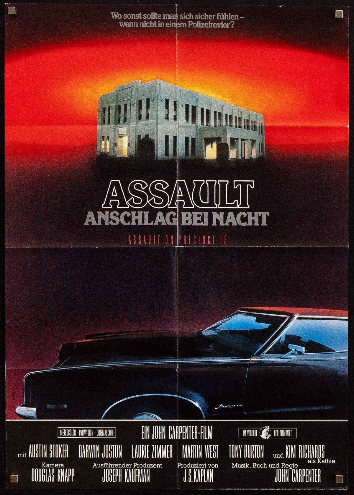 Assault on Precinct 13 Movie Poster 1979 German A1 (23x33)