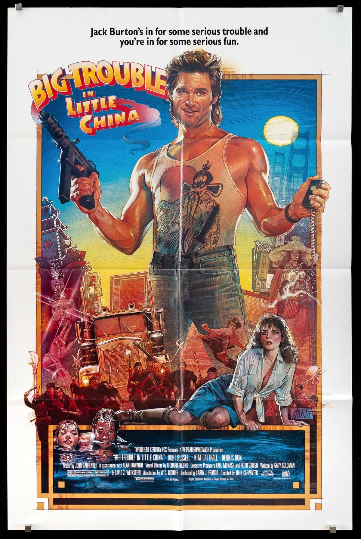 Big Trouble In Little China Movie Poster 1986 1 Sheet (27x41)