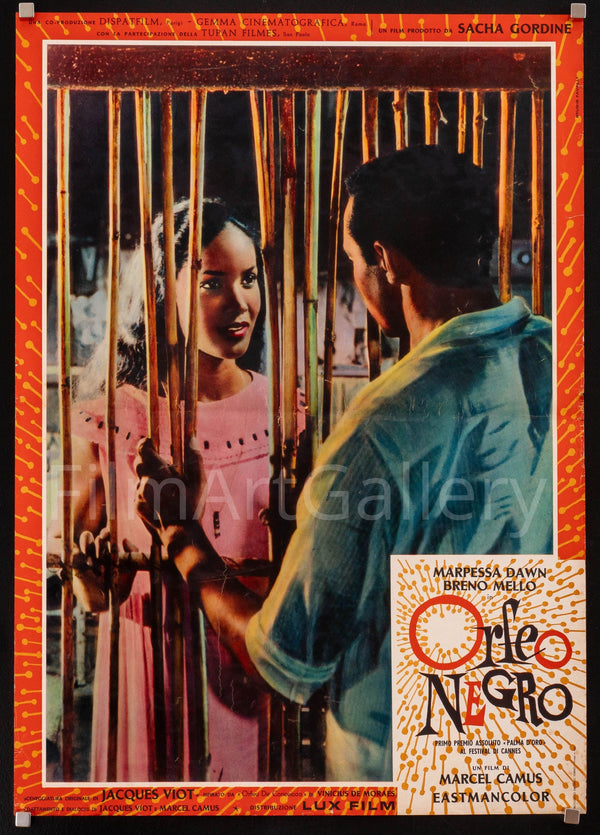 Black Orpheus (Orfeu Negro) Movie Poster 1959 Italian Photobusta