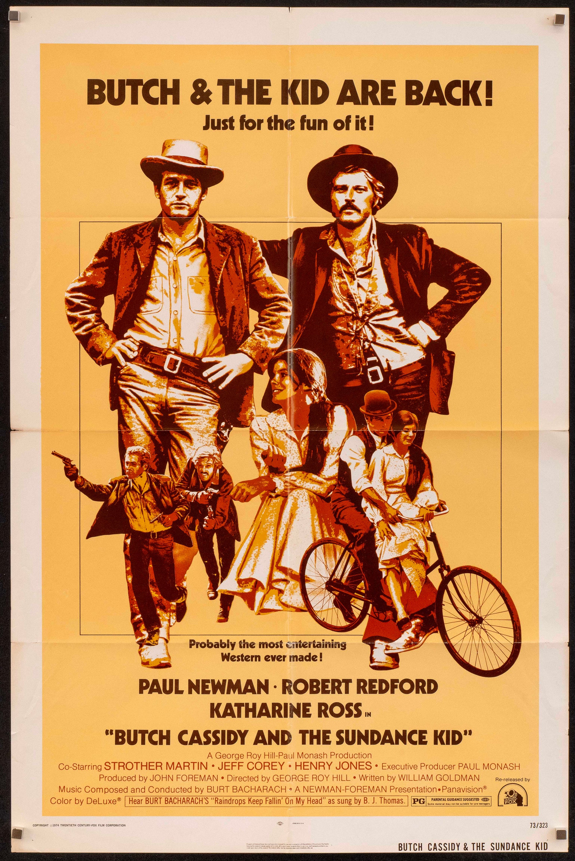 Butch Cassidy and the Sundance Kid Movie Poster 1969 1 Sheet