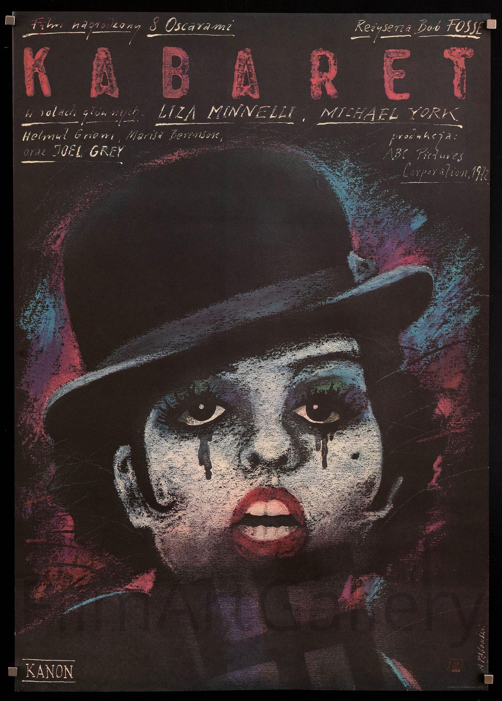 Cabaret Movie Poster 1988 RI Polish B1 (26x38)