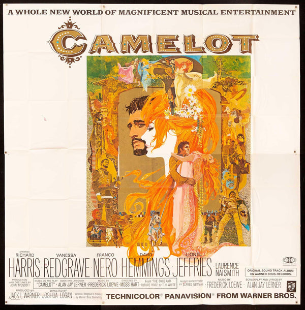 Camelot Movie Poster 1967 6 Sheet (81x81)