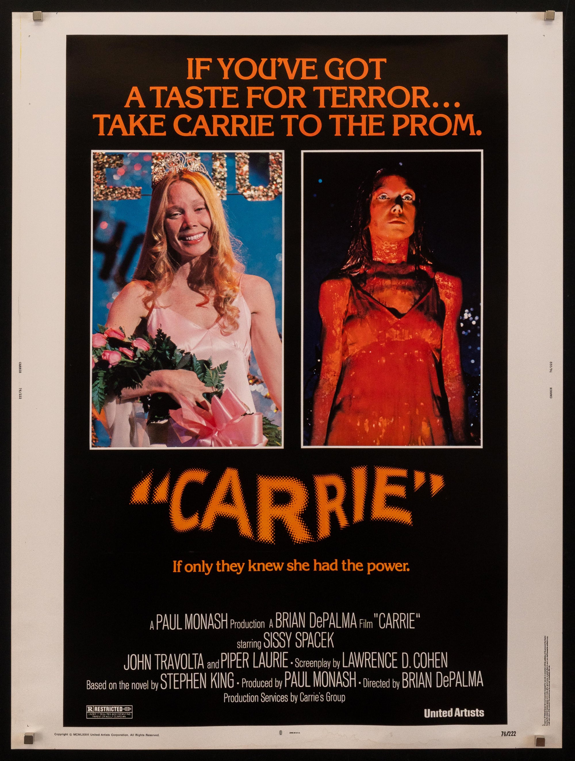 Carrie Movie Poster 1976 1 Sheet (27x41)