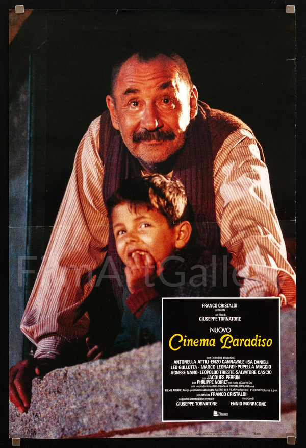 Cinema Paradiso Movie Poster 1988 Italian Photobusta (18x26)