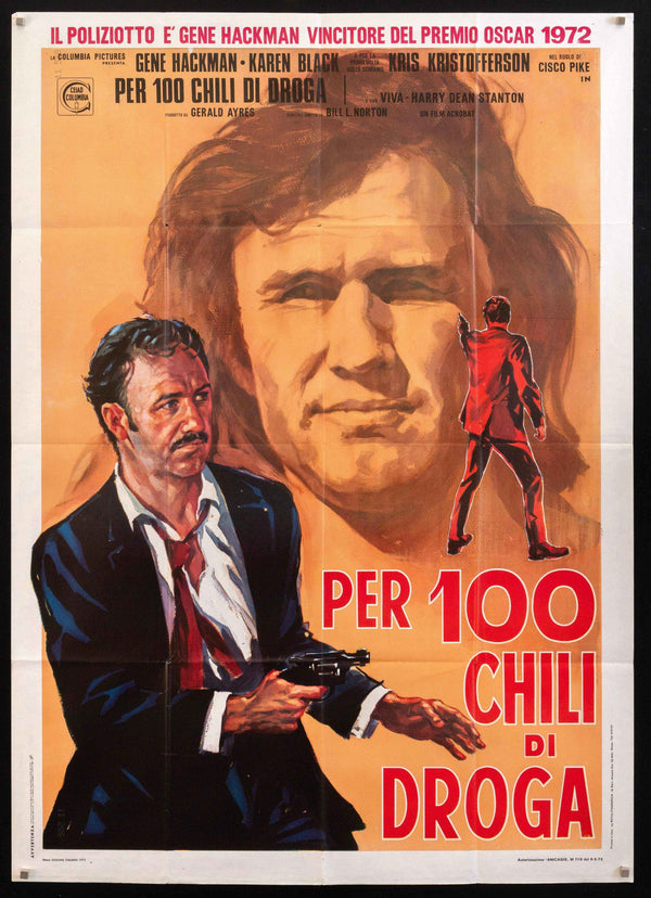 Cisco Pike Movie Poster 1972 Italian 4 Foglio (55x78)