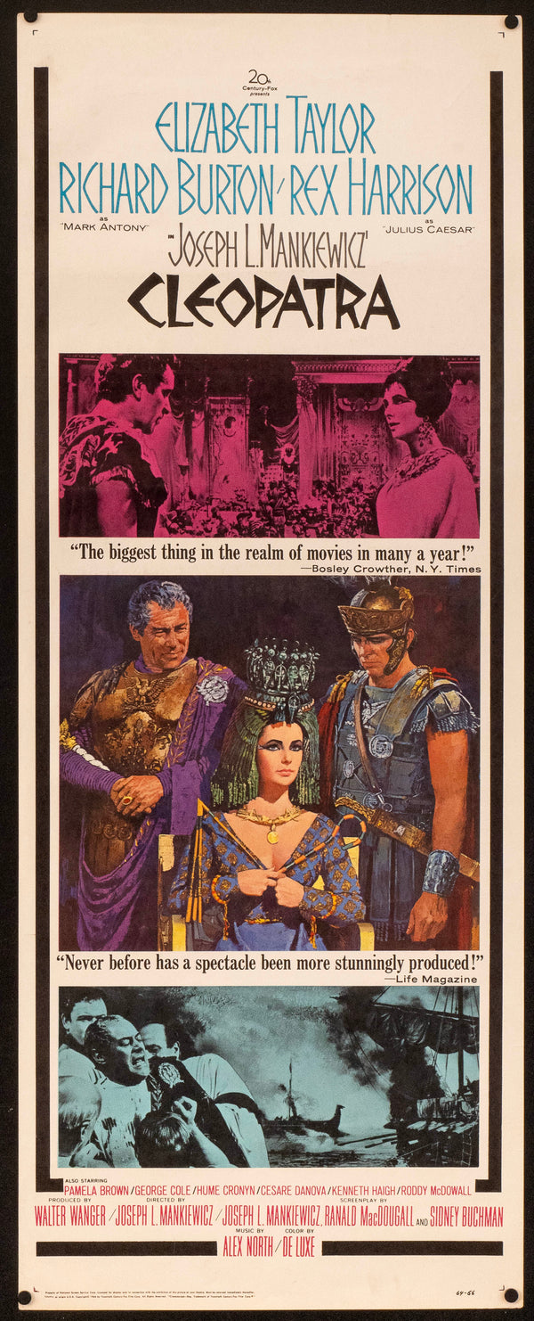 Cleopatra Movie Poster 1963 Window Card (14x22)