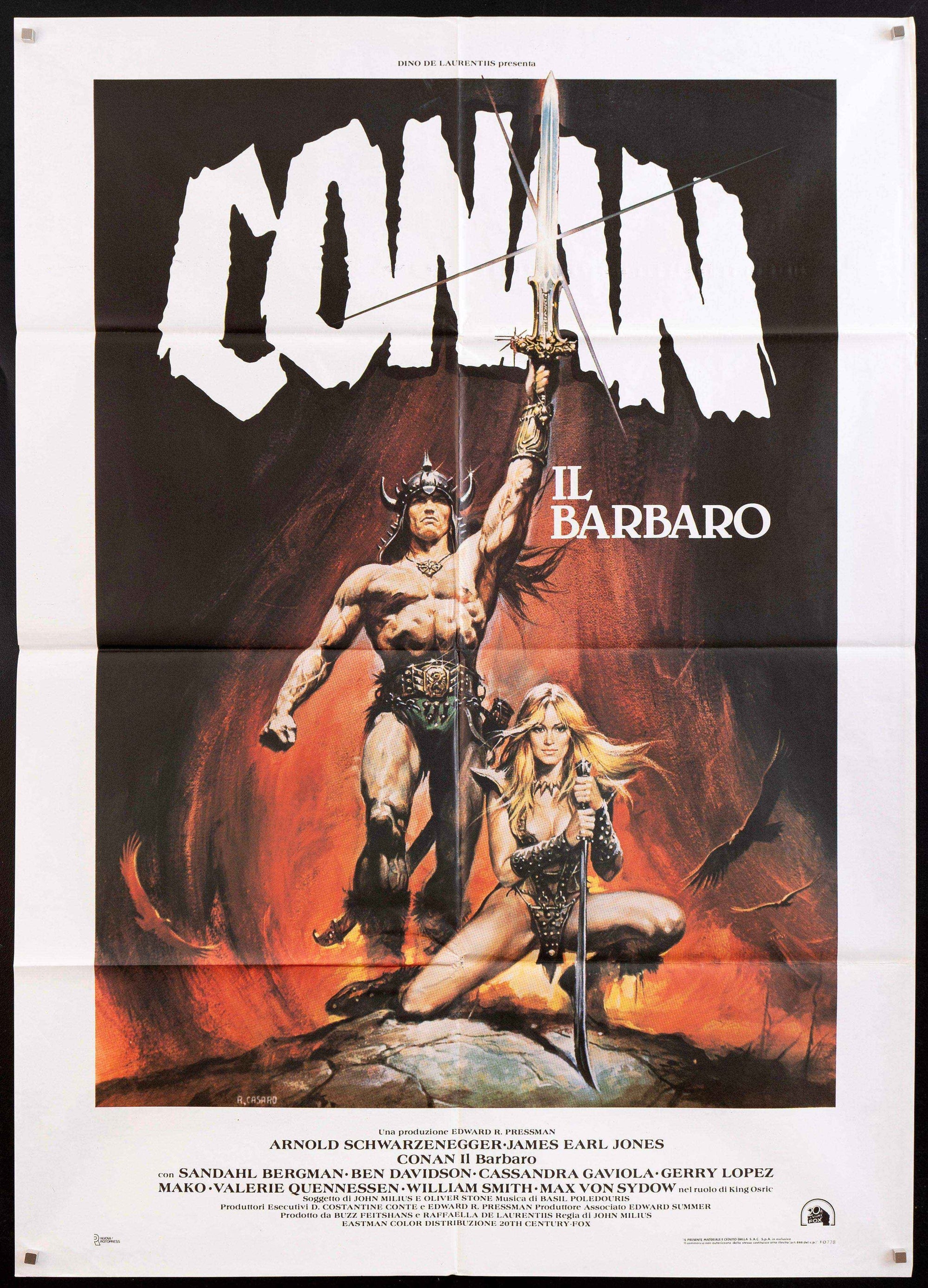 Conan the Barbarian Movie Poster 1982 German A1 (23x33)
