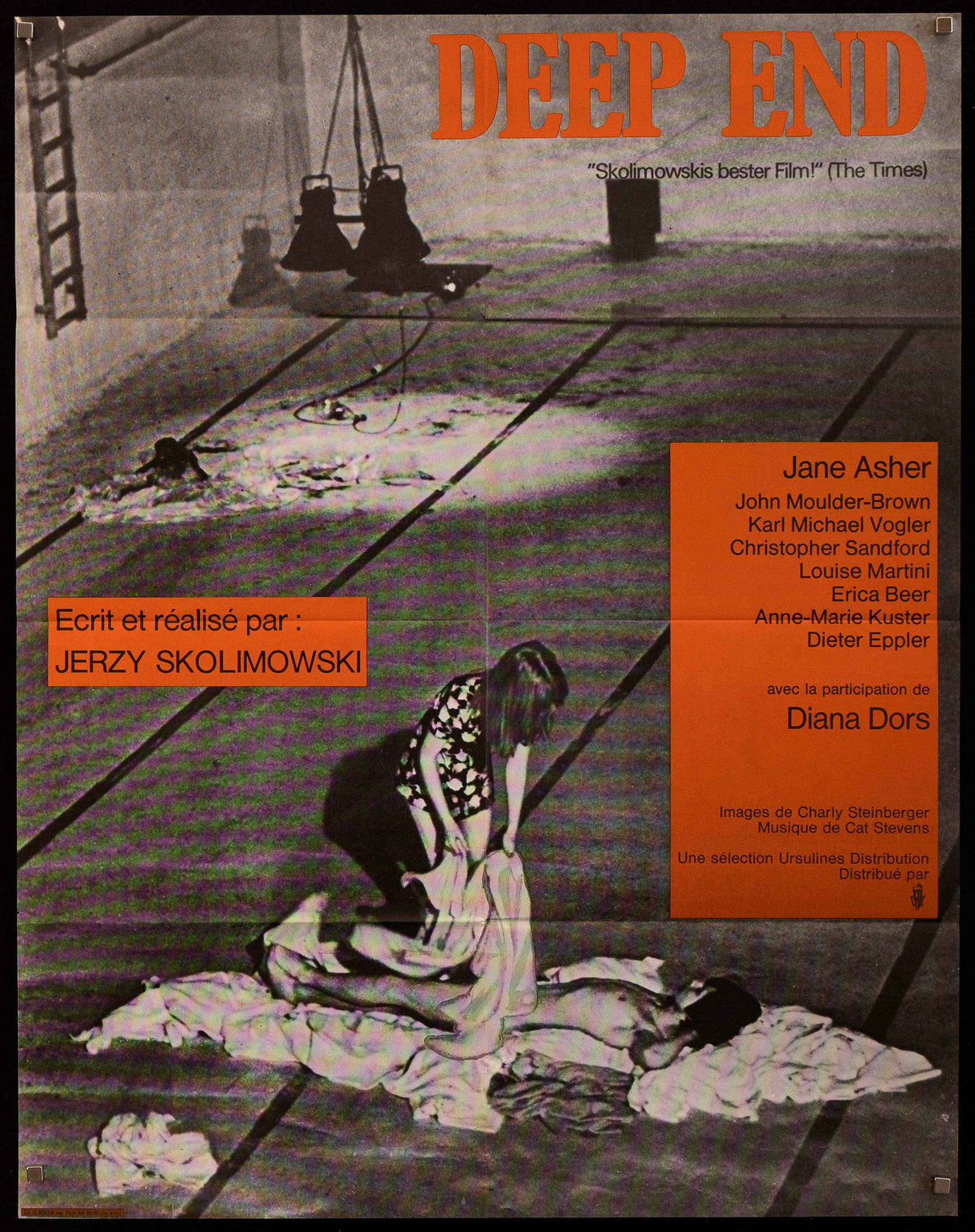 Deep End Movie Poster 1971 French medium (31x47)