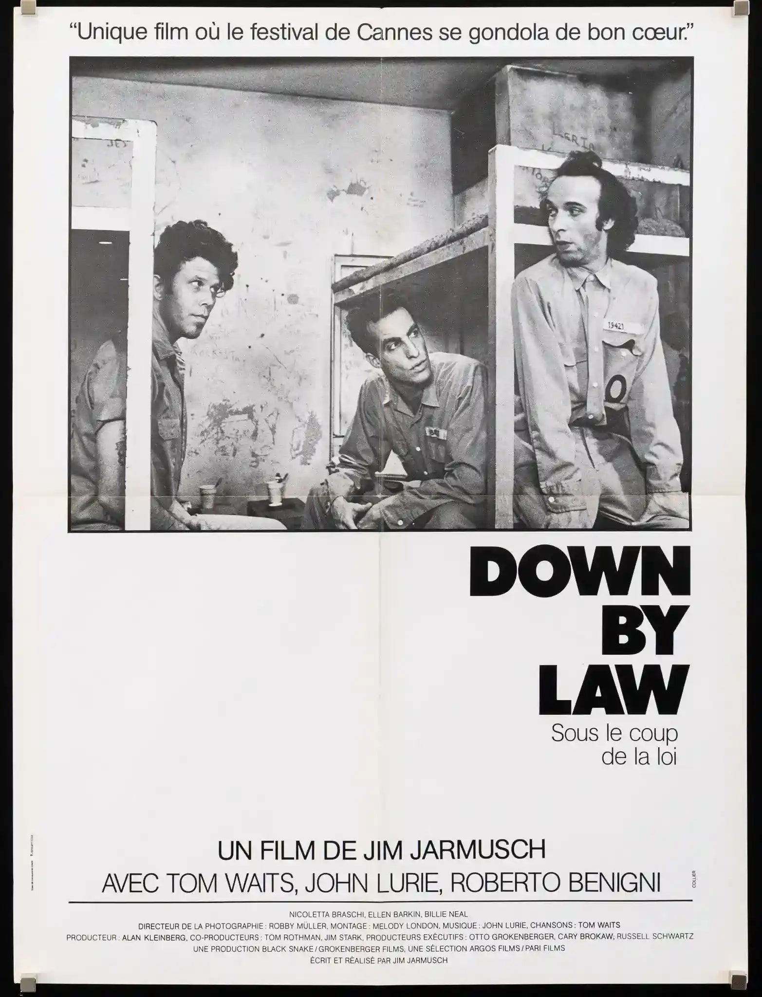 Down By Law Movie Poster 1986 1 Sheet 27x41 Down By Law Movie Poster 1986 1 Sheet 27x41