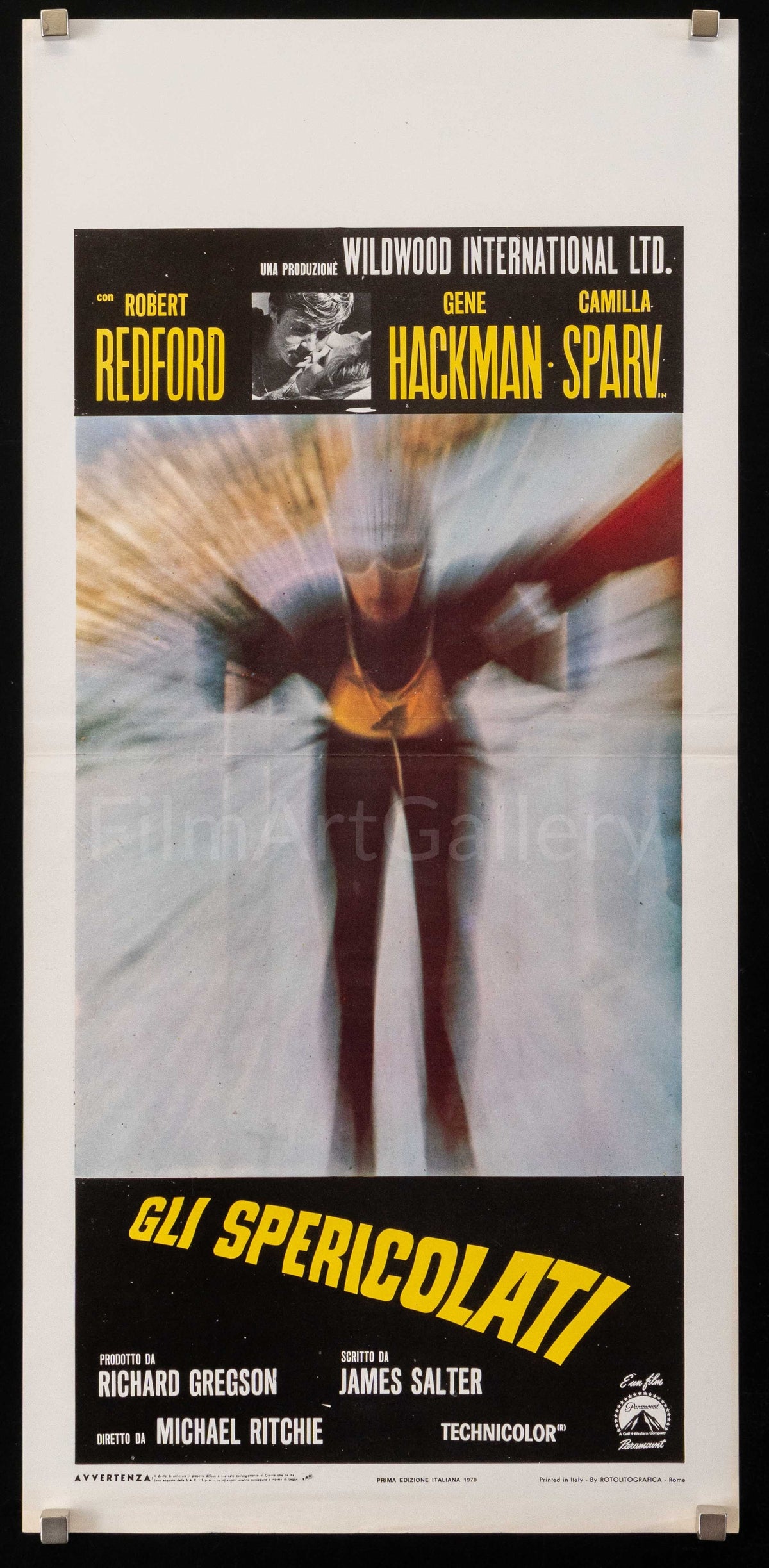 Downhill Racer Movie Poster 1970 Italian 2 foglio (39x55)