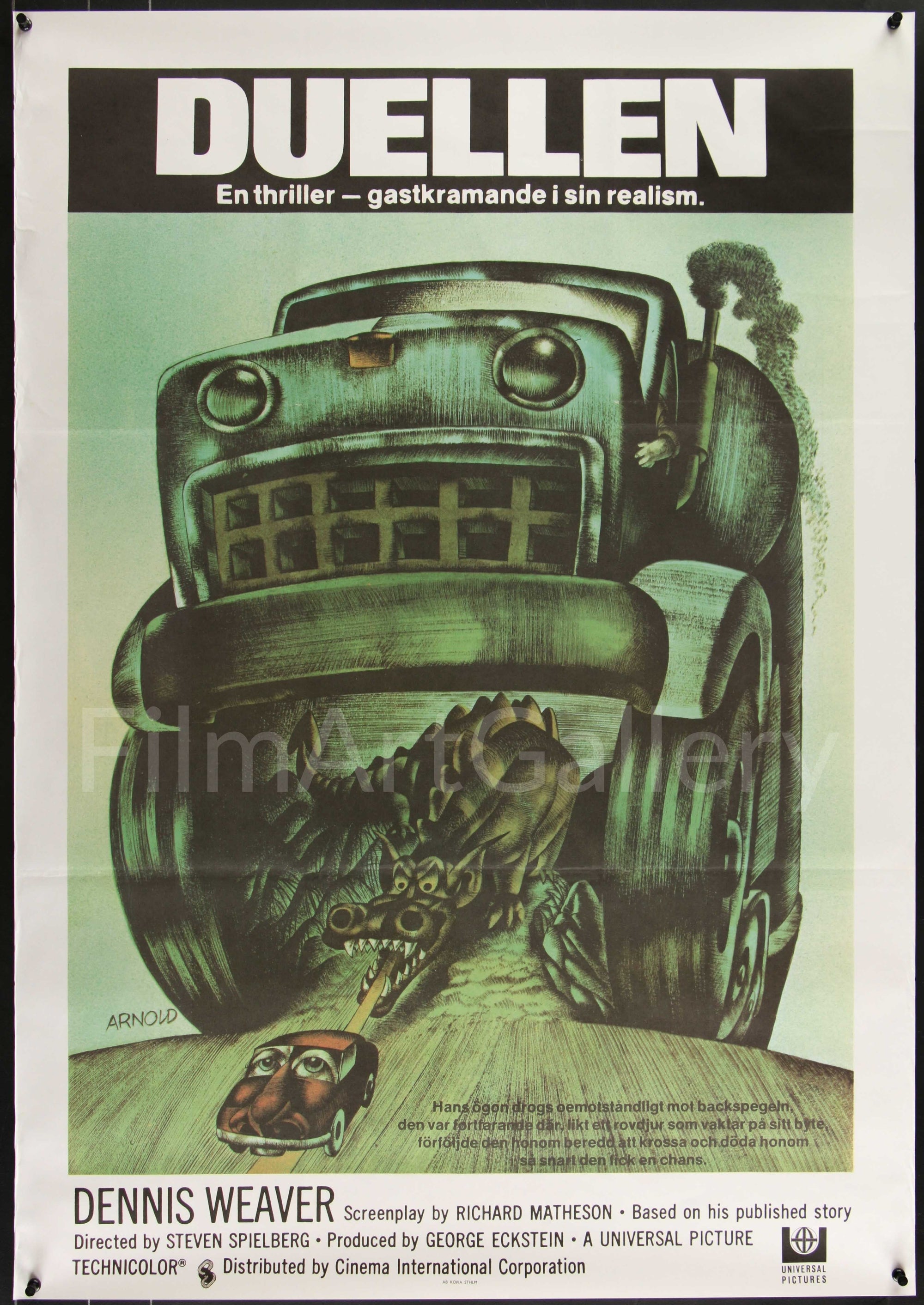 Duel Movie Poster 1973 1 Sheet (27x41)