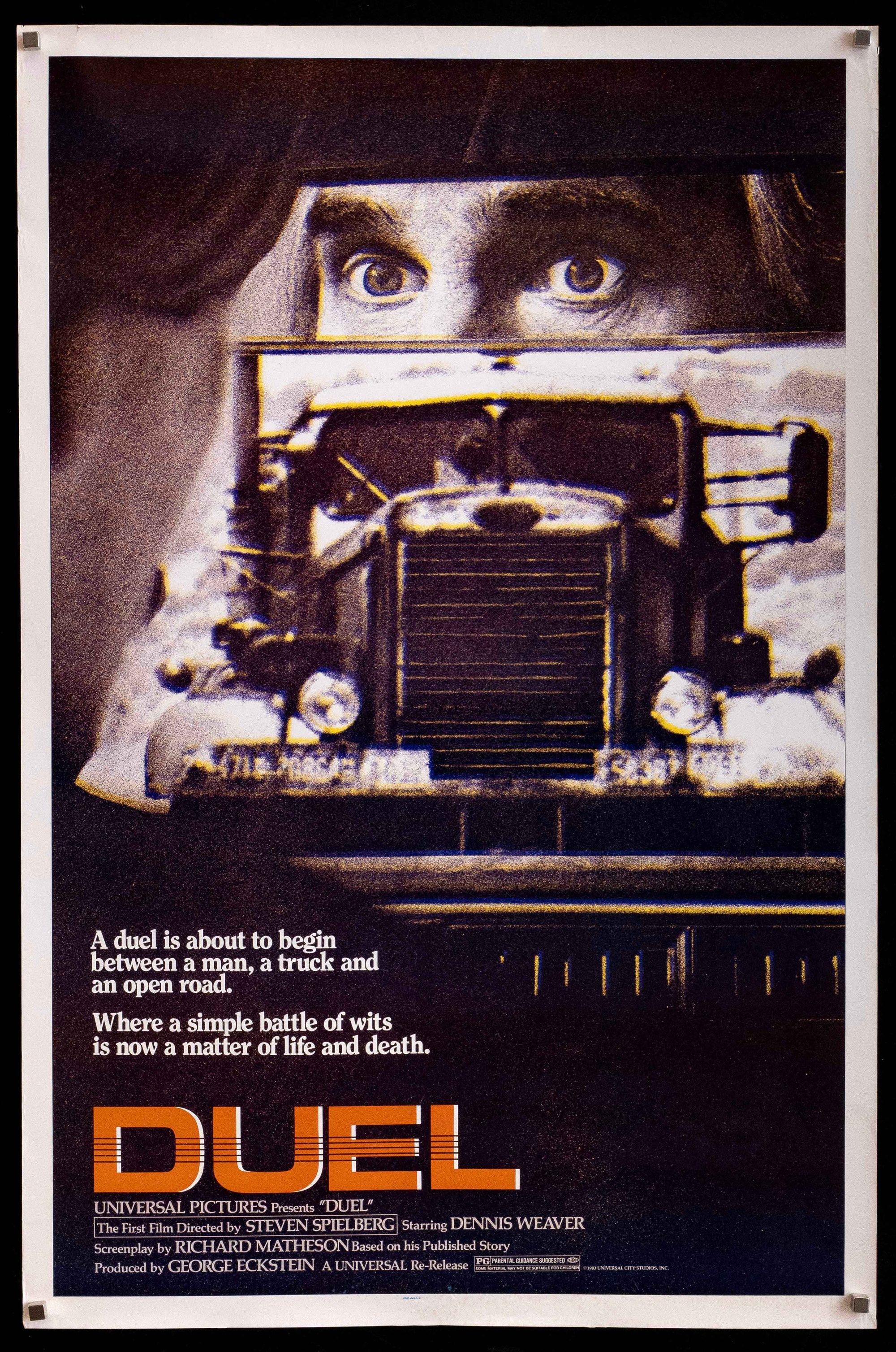 Duel Movie Poster 1983 RI 1 Sheet (27x41)