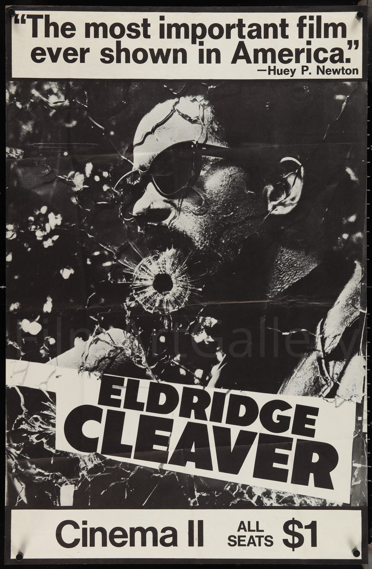Eldridge Cleaver Black Panther Movie Poster 1970 1 Sheet (27x41)