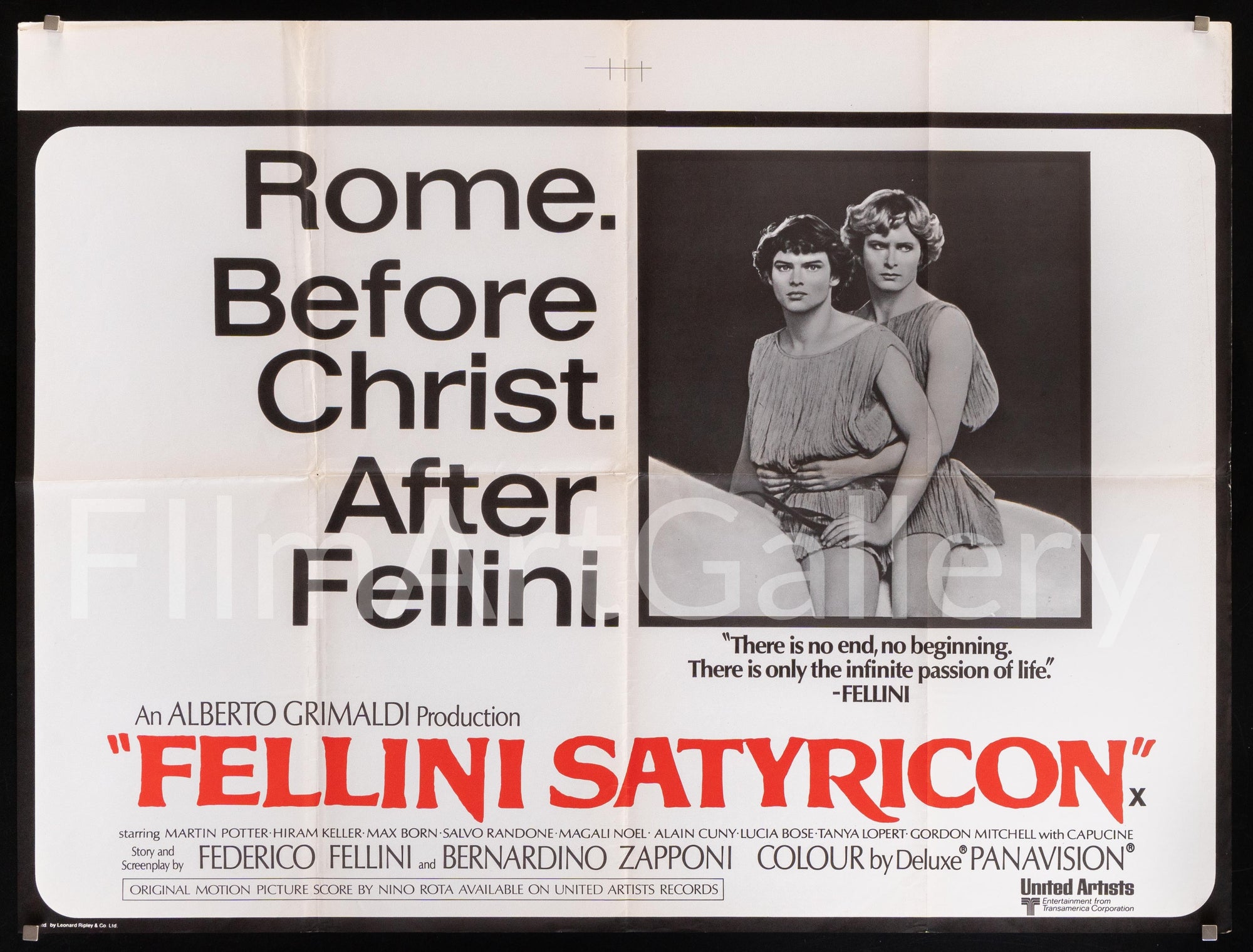 Fellini Satyricon Movie Poster 1970 1 Sheet (27x41)