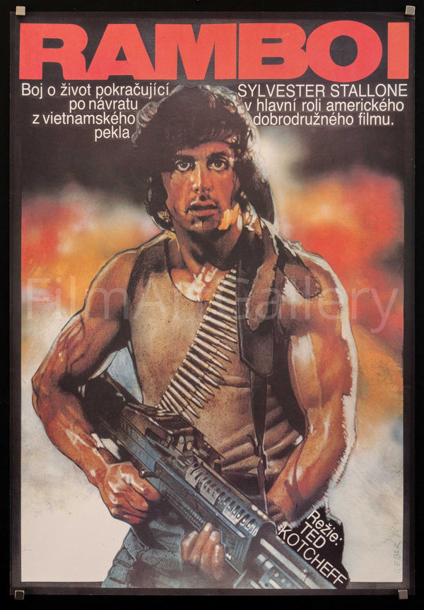 First Blood Movie Poster 1983 German A0 (33x46)