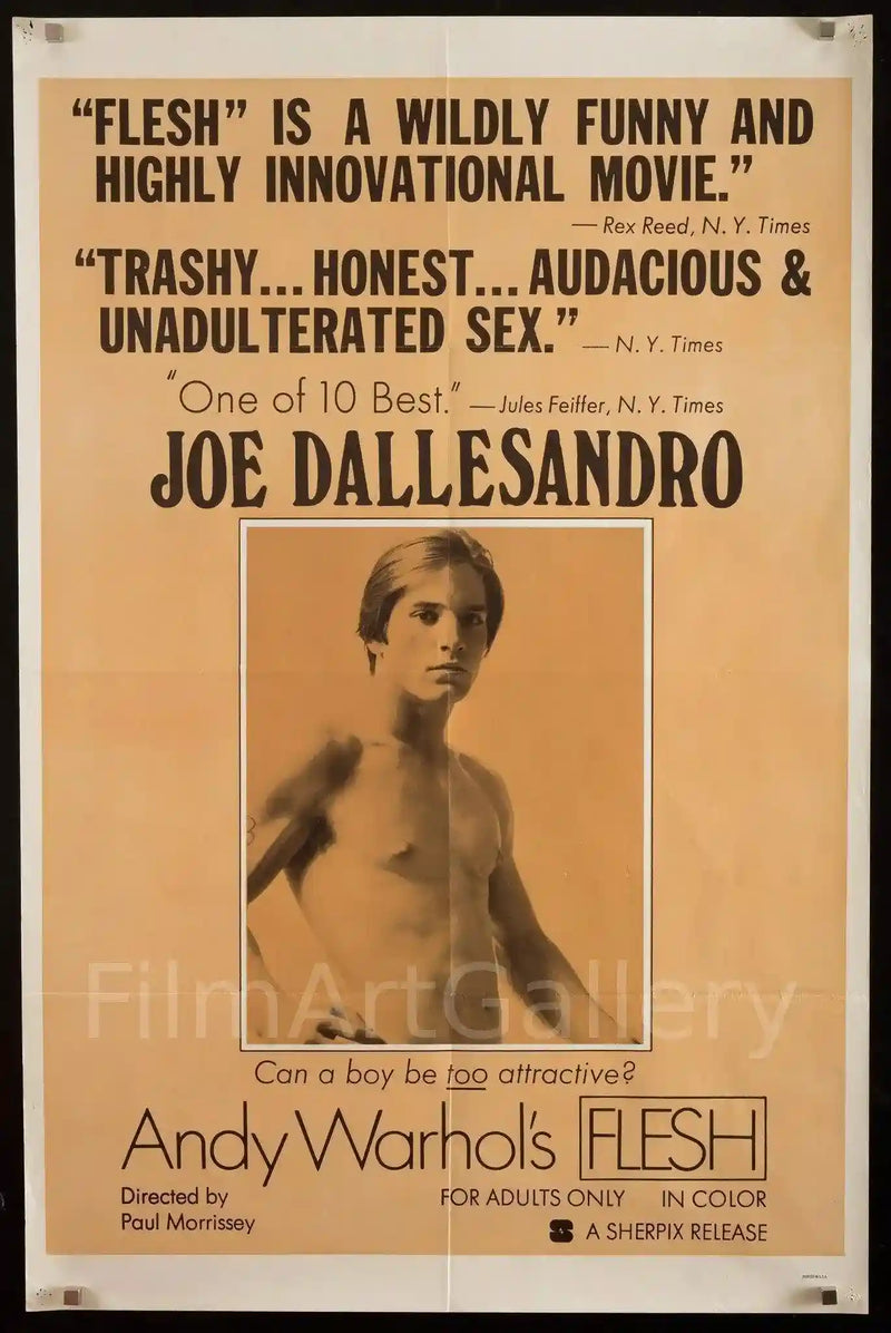 Andy Warhol's Flesh Movie Poster 1968 1 Sheet (27x41)