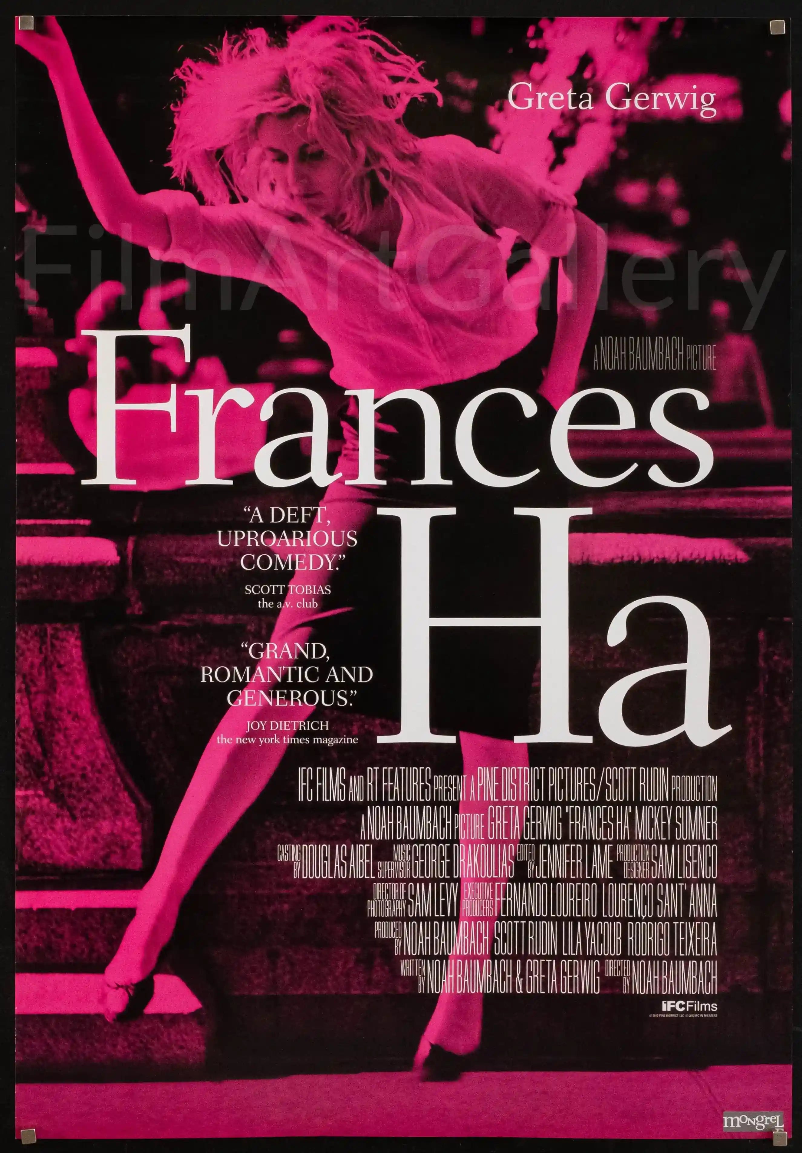 Frances Ha Movie Poster 2013 1 Sheet (27x41)