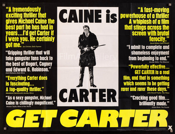 Get Carter Movie Poster 1971 British Quad (30x40)