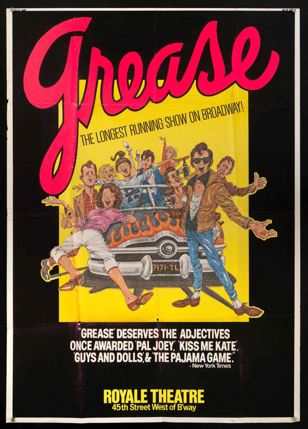 Grease Movie Poster 1978 Subway 1 Sheet (29x45)