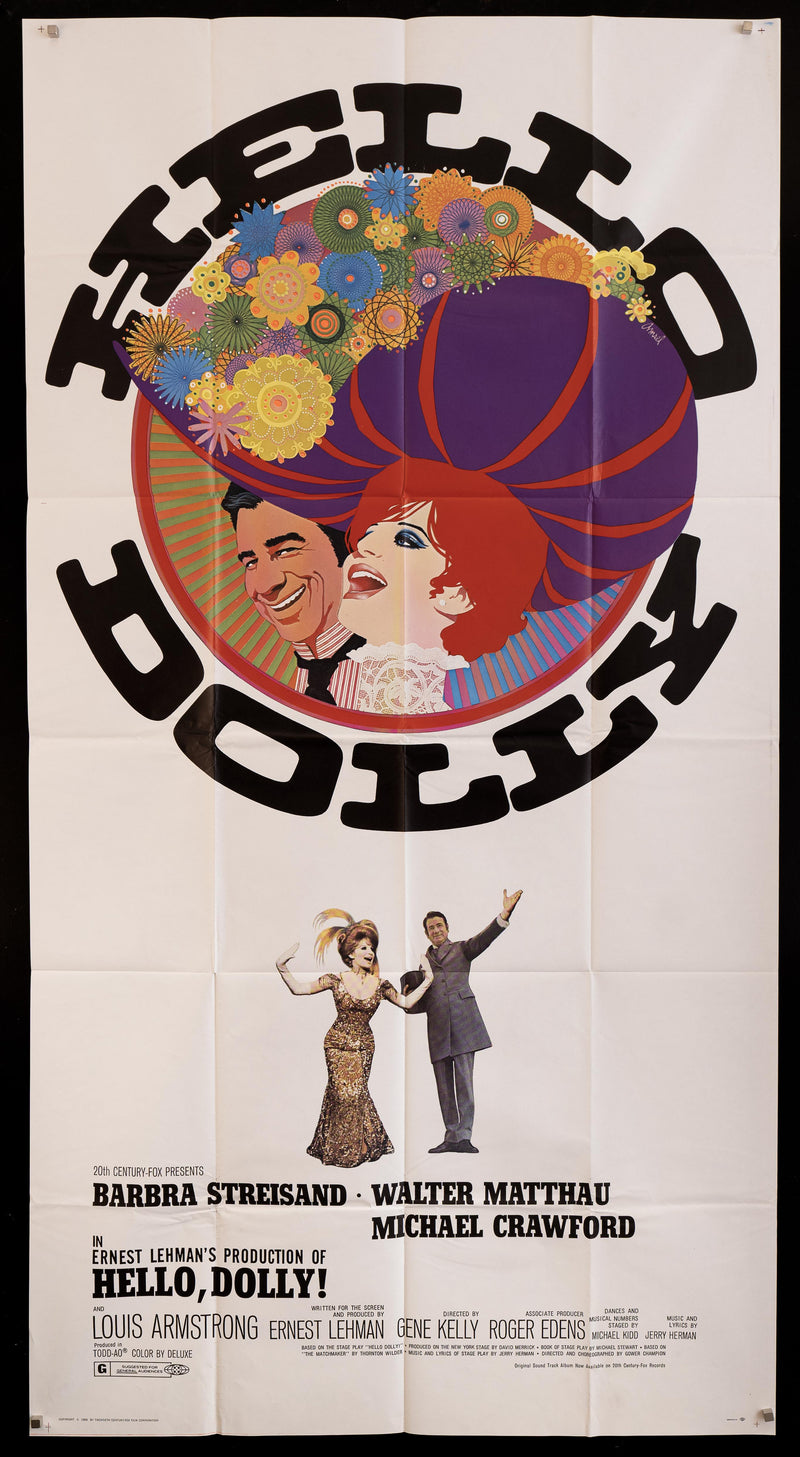 Hello, Dolly! Movie Poster 1969 3 Sheet (41x81)