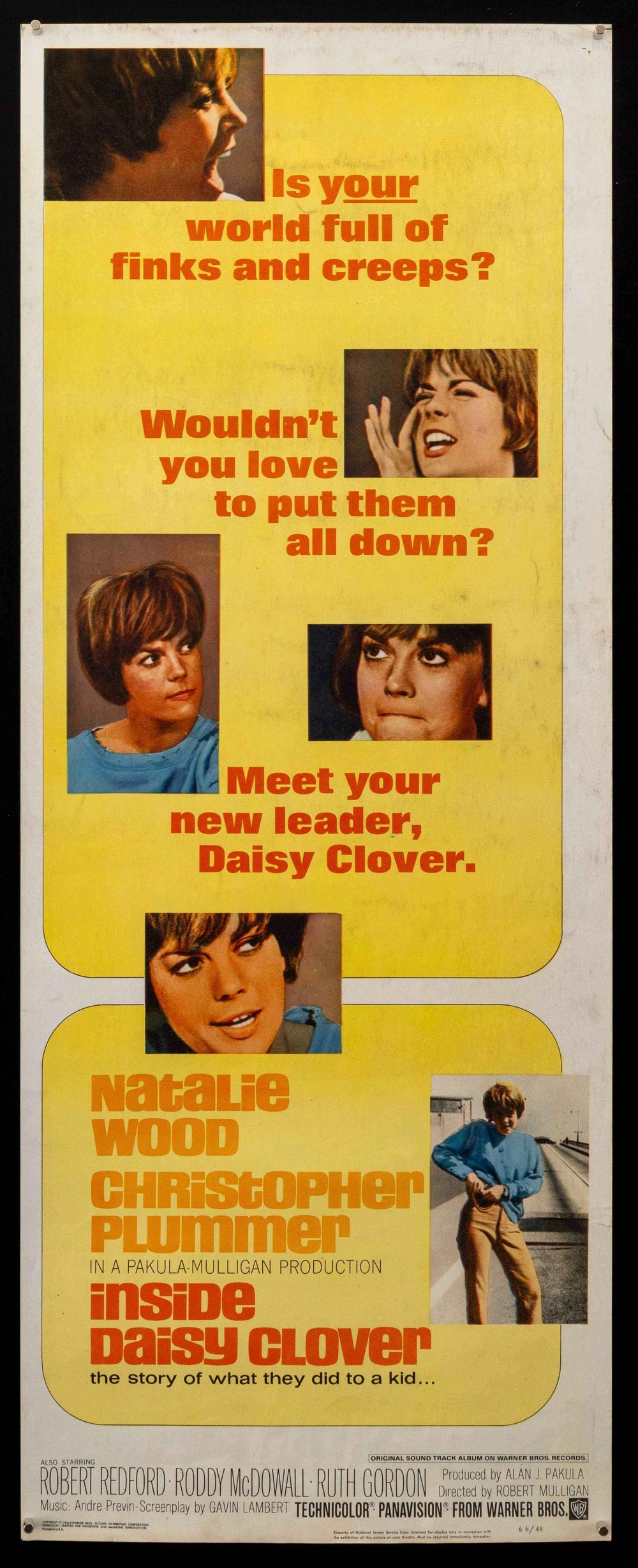 Inside Daisy Clover Movie Poster 1965 1 Sheet (27x41)