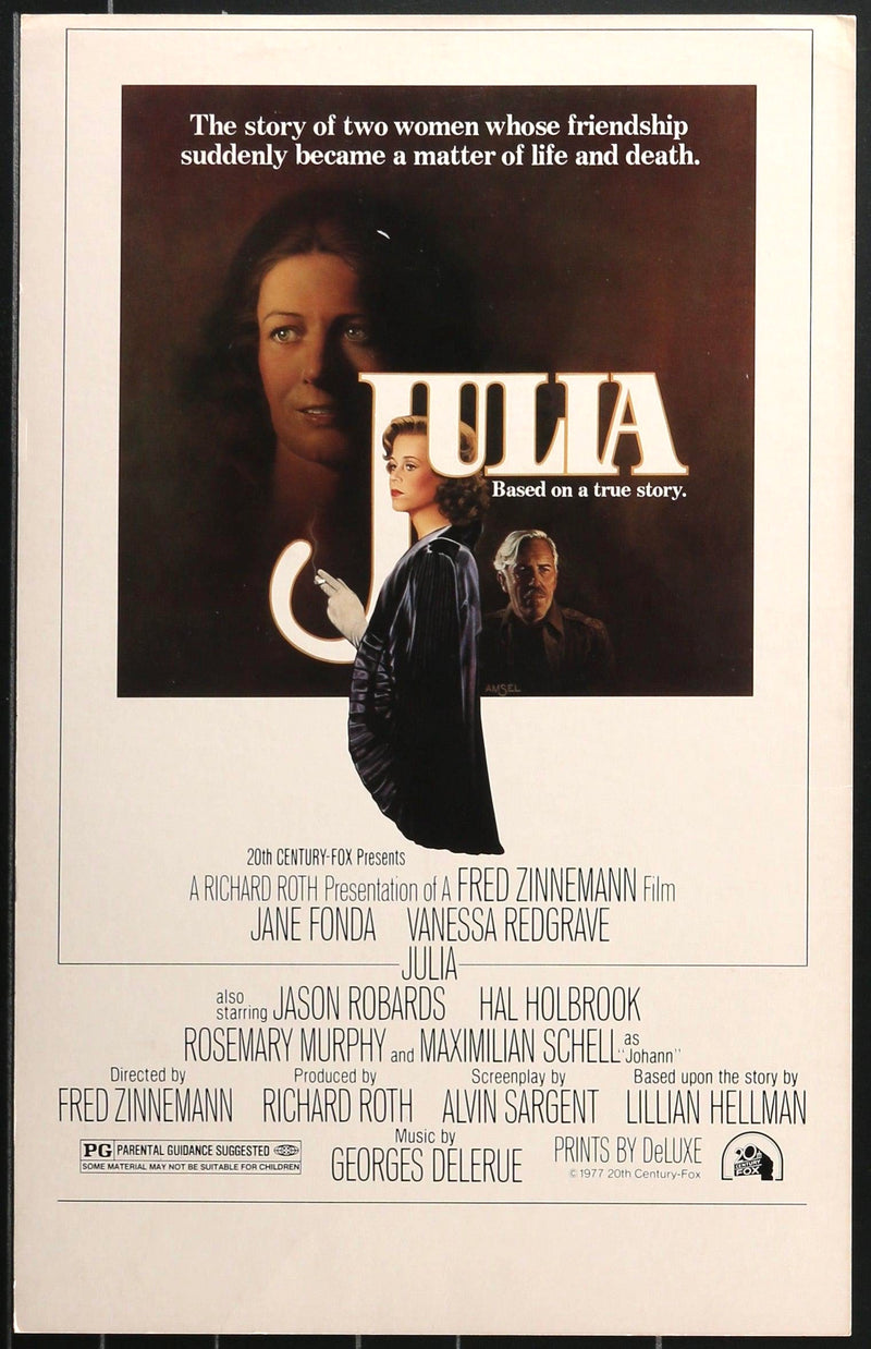 Julia Movie Poster 1977 Window Card (14x22)