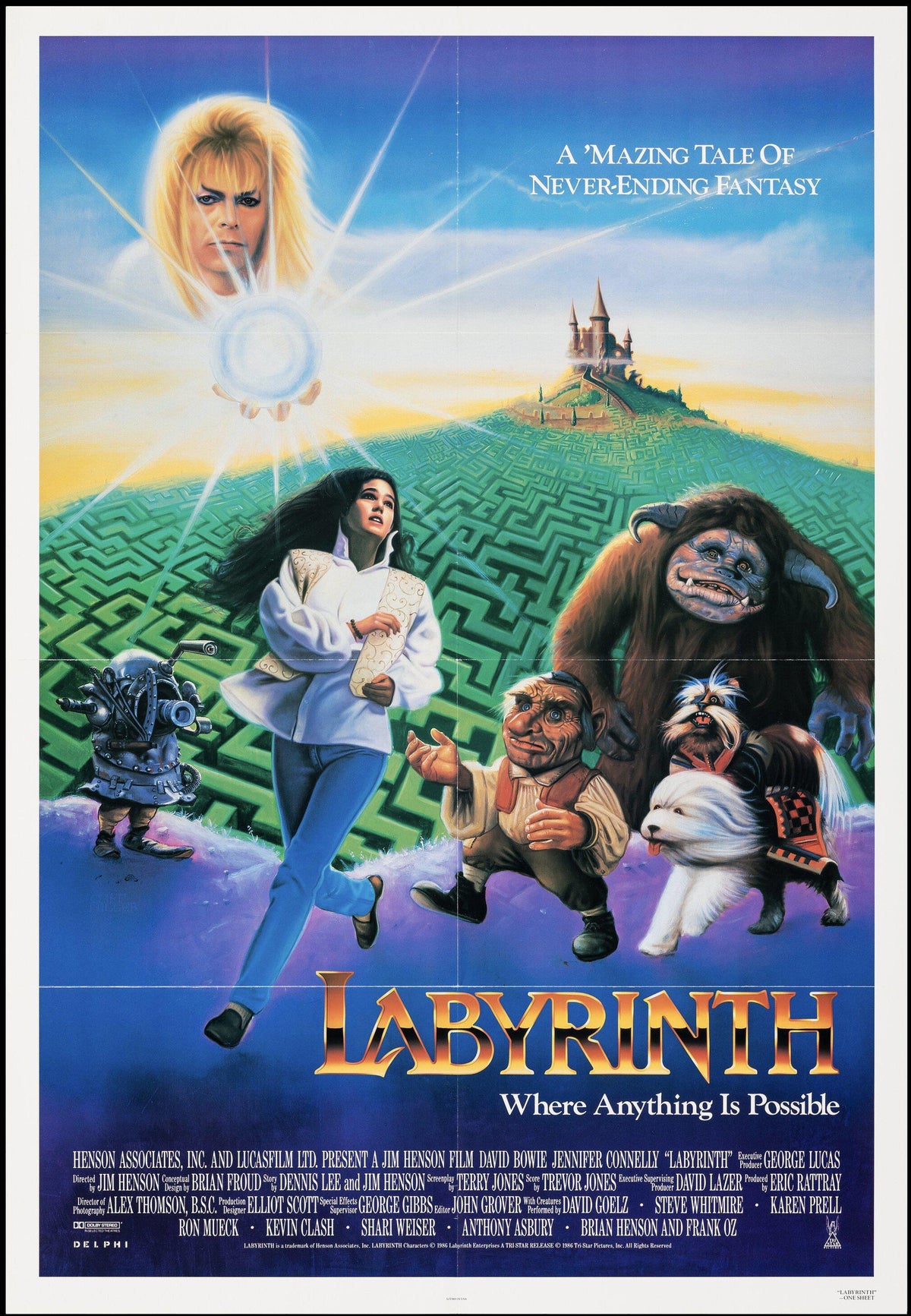 Shop Labyrinth Movie Poster by Cliff Miller | Film Art Gallery