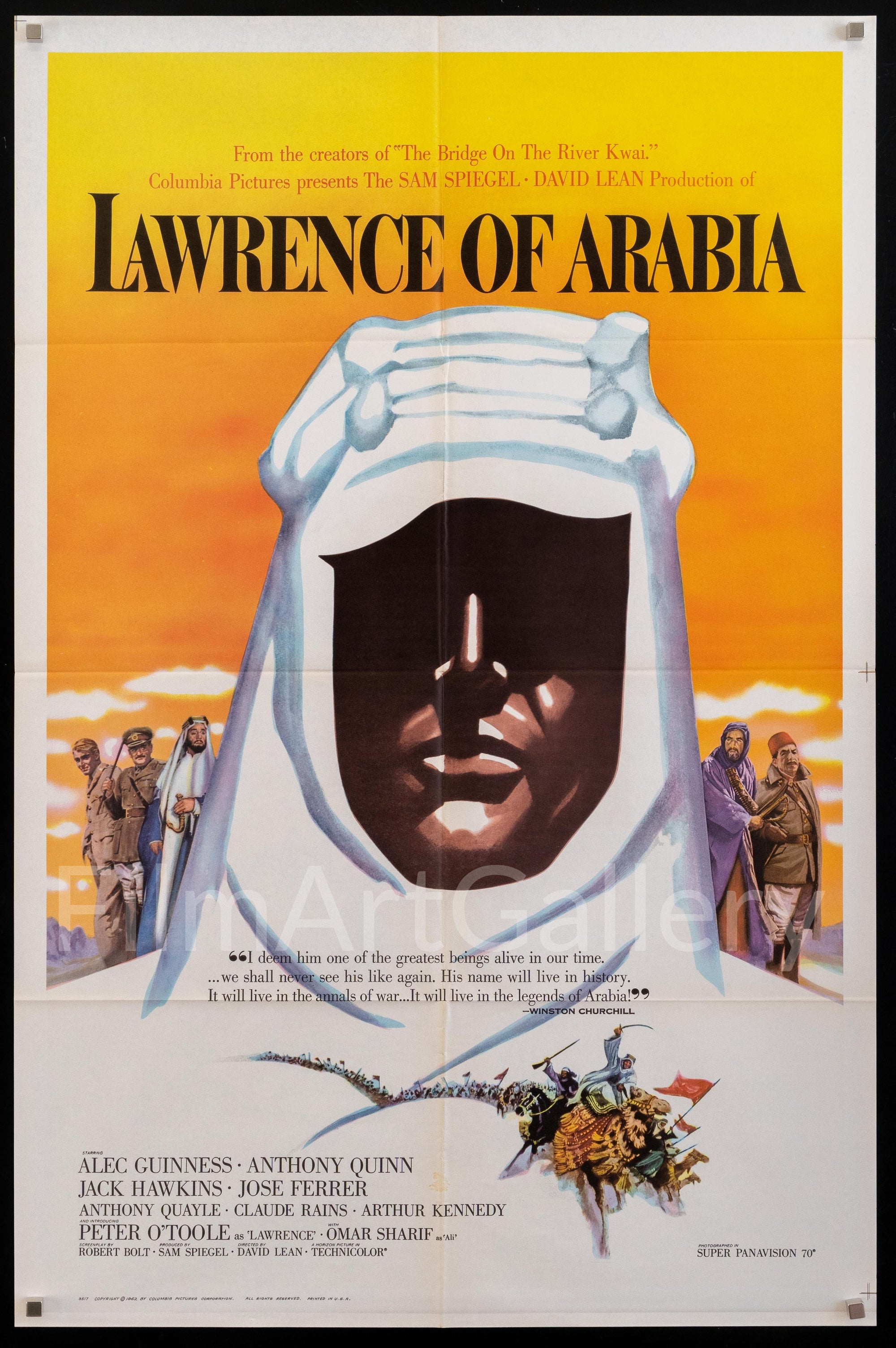 Lawrence of Arabia Movie Poster 1962 1 Sheet (27x41)