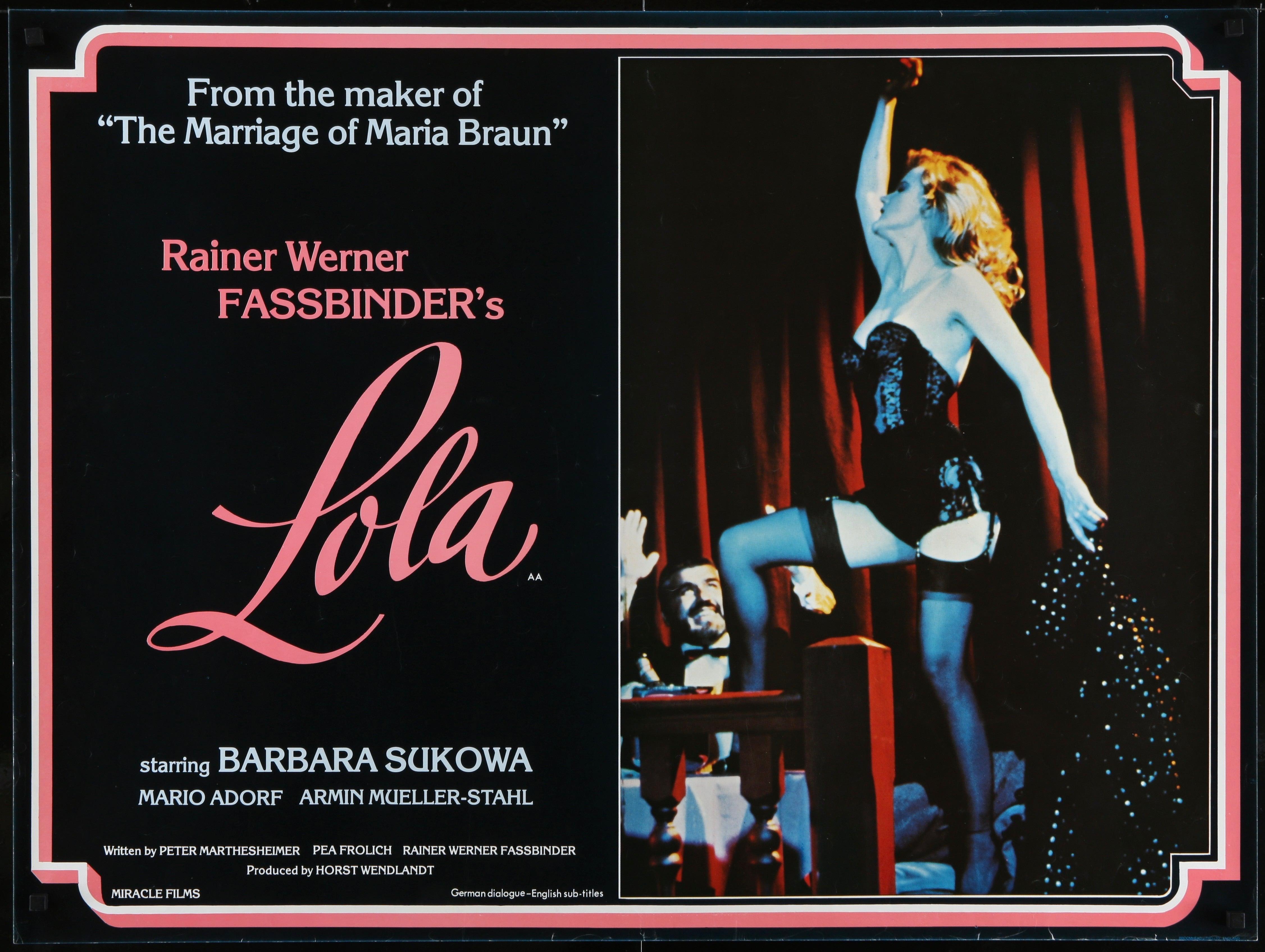 Lola Movie Poster 1982 1 Sheet (27x41)
