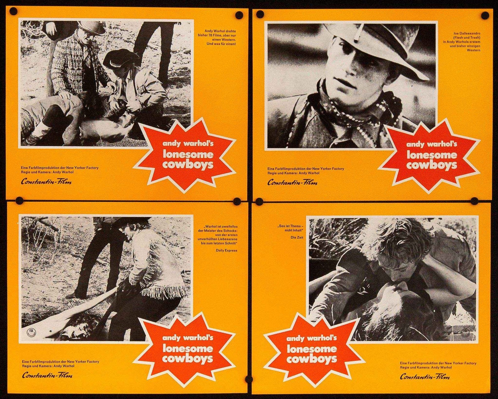 Lonesome Cowboys Movie Poster 1974 Lobby Card Set