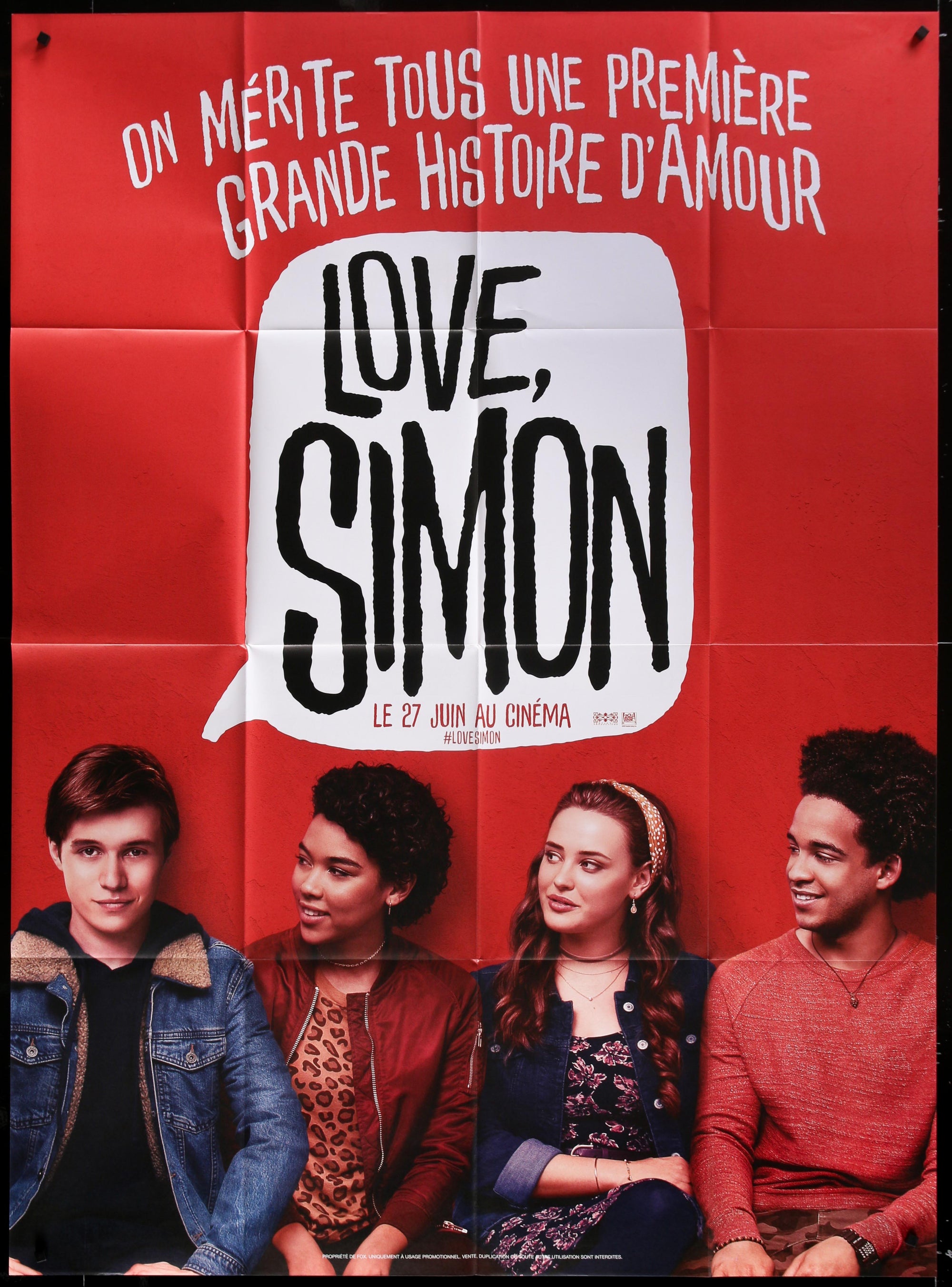Love, Simon Movie Poster 2018 French 1 Panel (47x63)