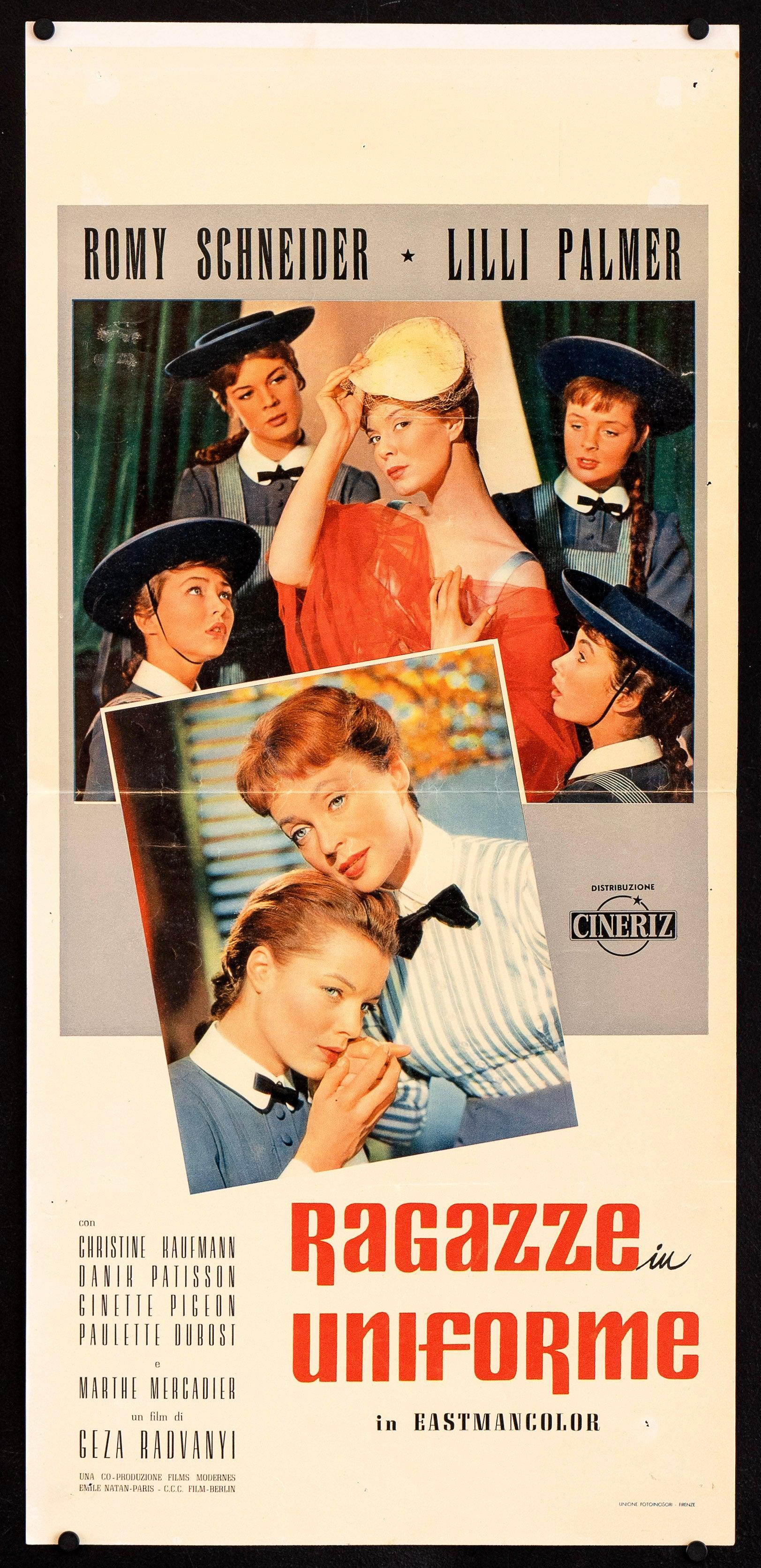 Madchen in Uniform Movie Poster 1958 Italian Locandina (13x28)