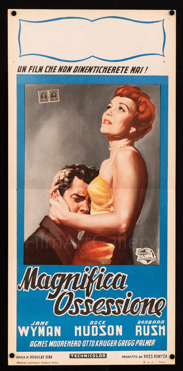 Magnificent Obsession Movie Poster 1954 Italian 2 Foglio (39x55)
