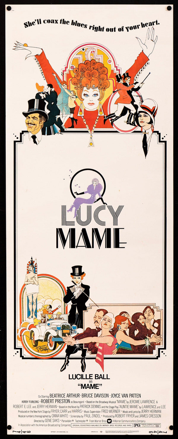 Mame Movie Poster 1974 Insert (14x36)