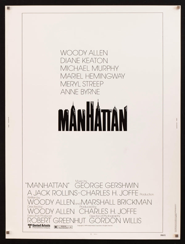 Manhattan Movie Poster 1979 30x40