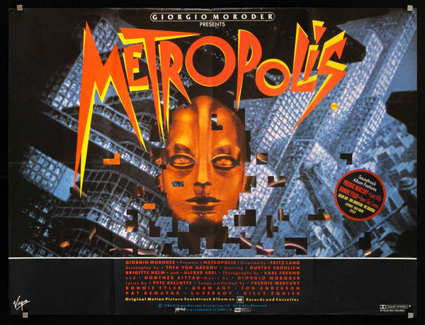 Metropolis Movie Poster 1984 RI 1 Sheet (27x41)