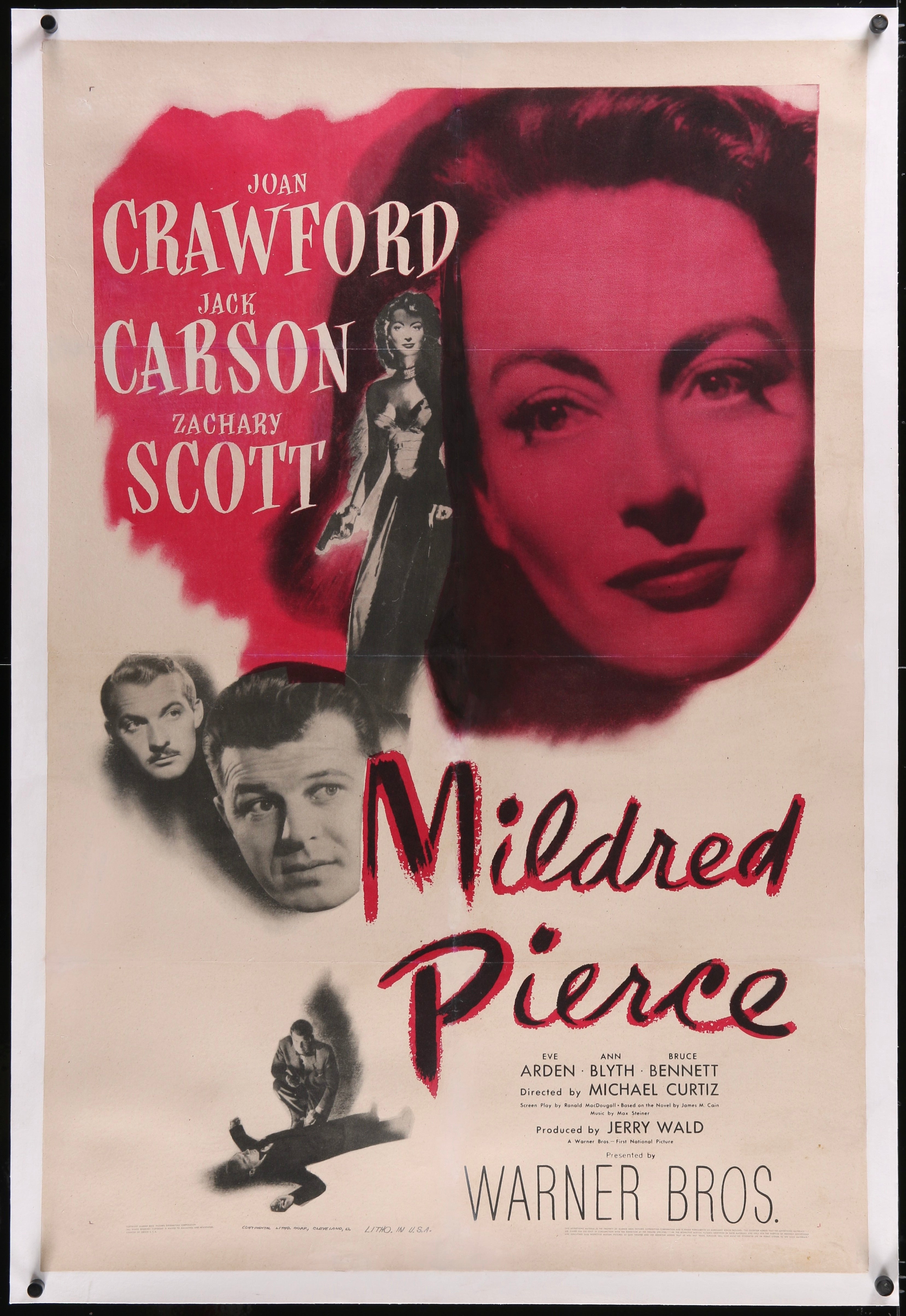 Mildred Pierce Movie Poster 1945 1 Sheet (27x41)