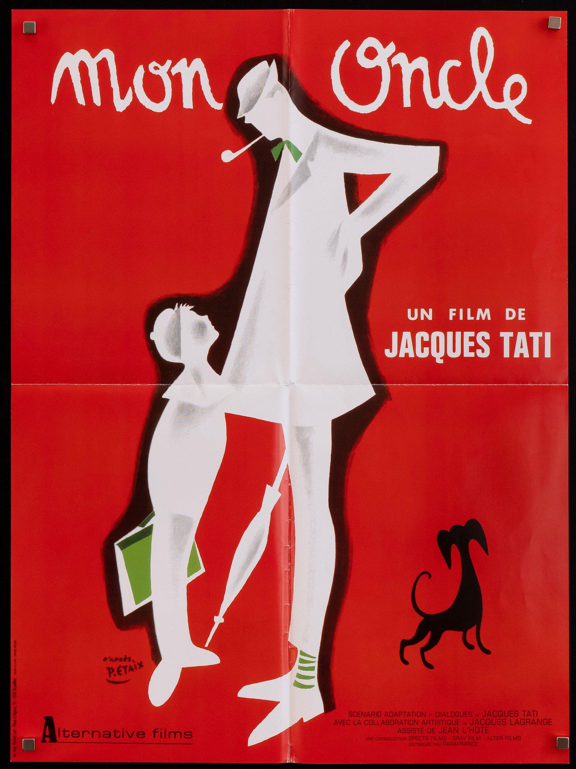 Mon Oncle Movie Poster 1980's RI 23x32