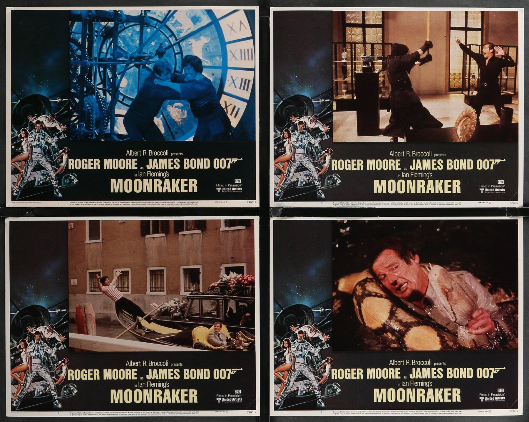 Shop Moonraker Movie Poster USA Lobby Card Set | Film Art Gallery
