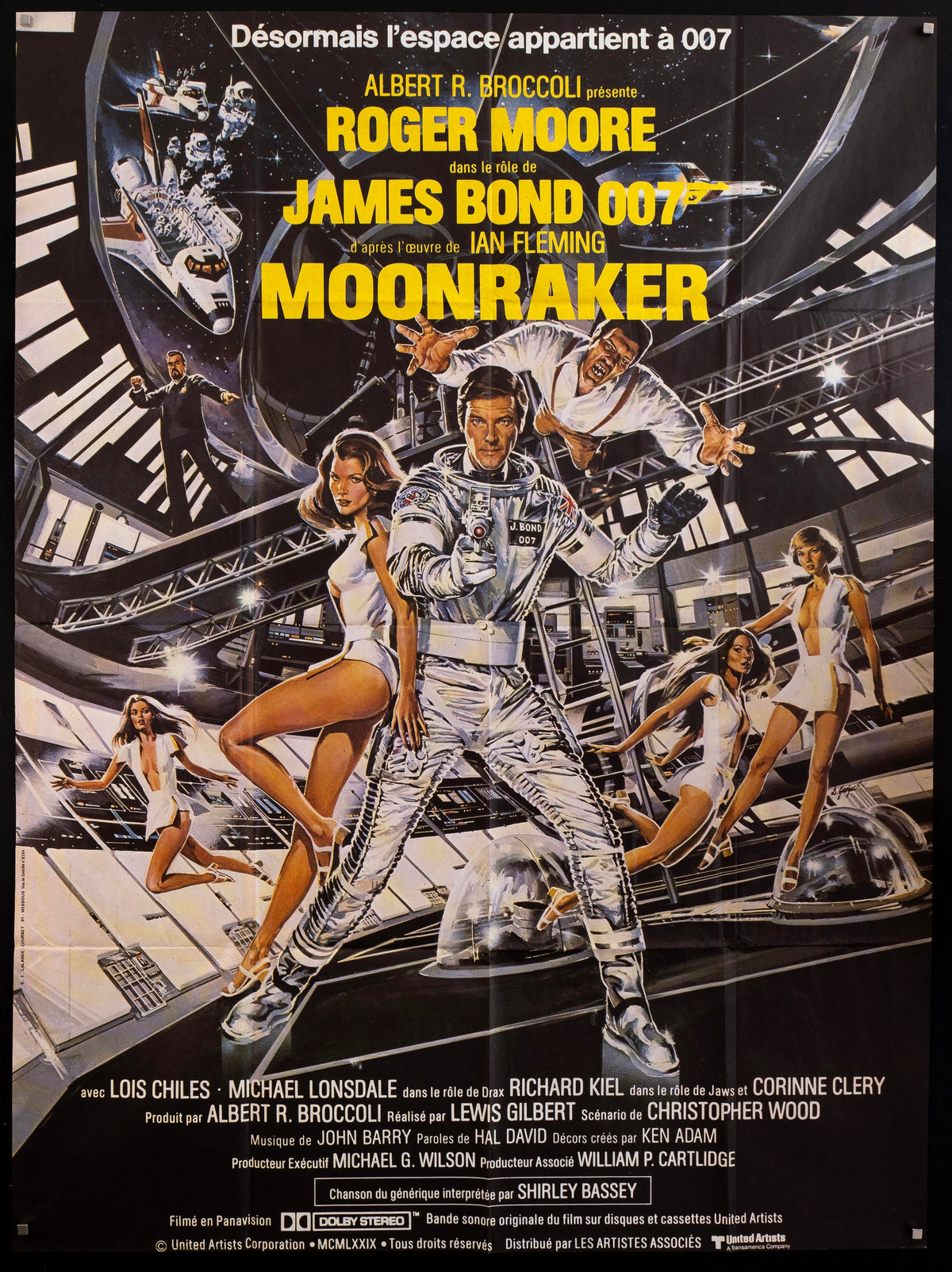 Shop Moonraker Movie Poster 1979 French 1 panel (47x63)