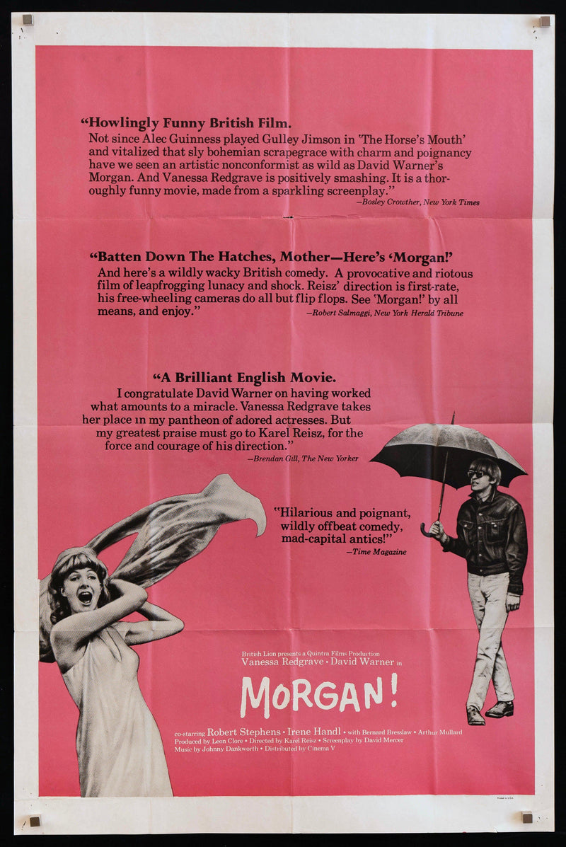 Morgan Movie Poster 1966 1 Sheet (27x41)